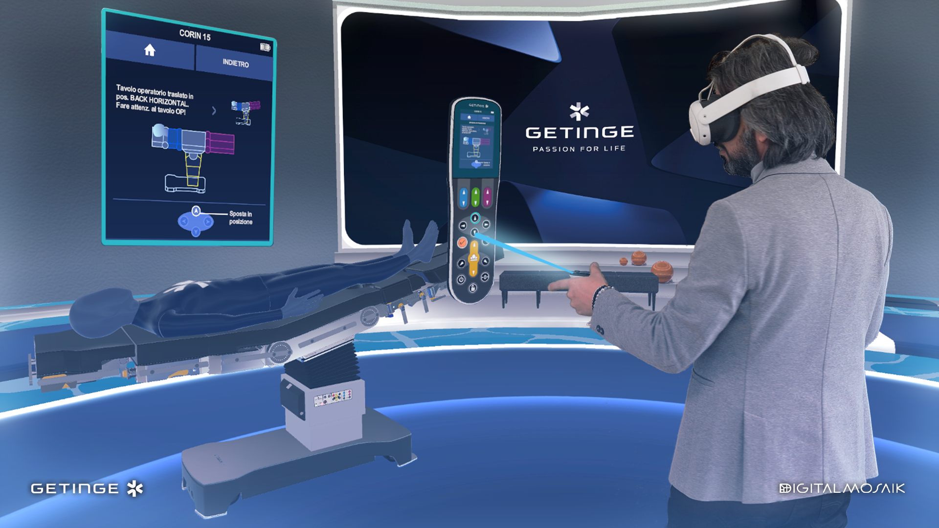 Getinge Showroom VR - Digital Mosaik